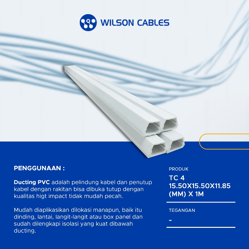 Jual Pipa Kabel Duct TC4 1 Meter - Kabel Protektor Duct | Shopee Indonesia
