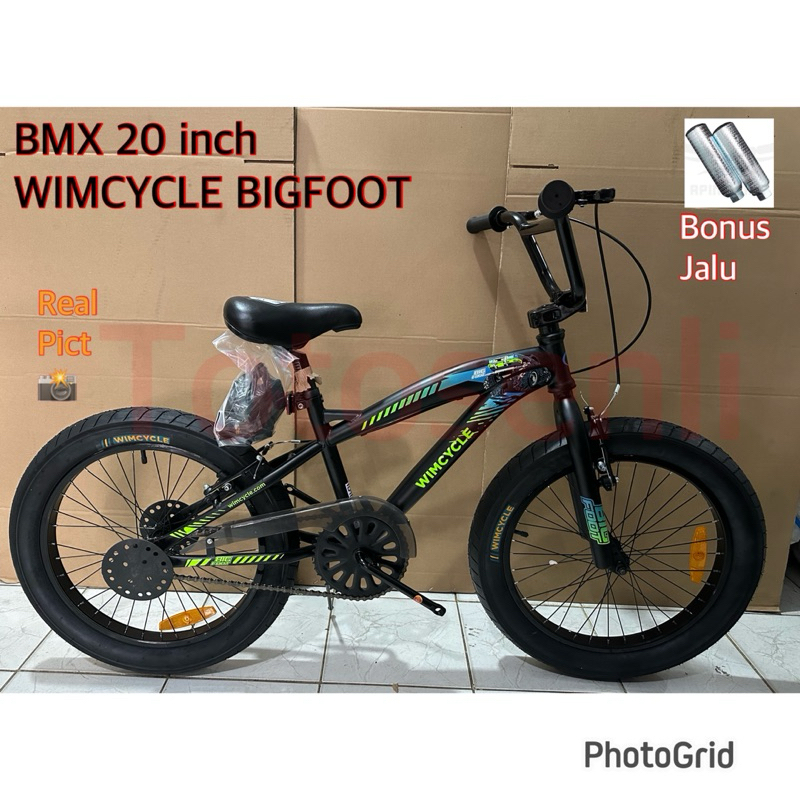 Jual SEPEDA BMX 20 inch WIMCYCLE BIGFOOT BAN JUMBO 3.0 | Shopee Indonesia