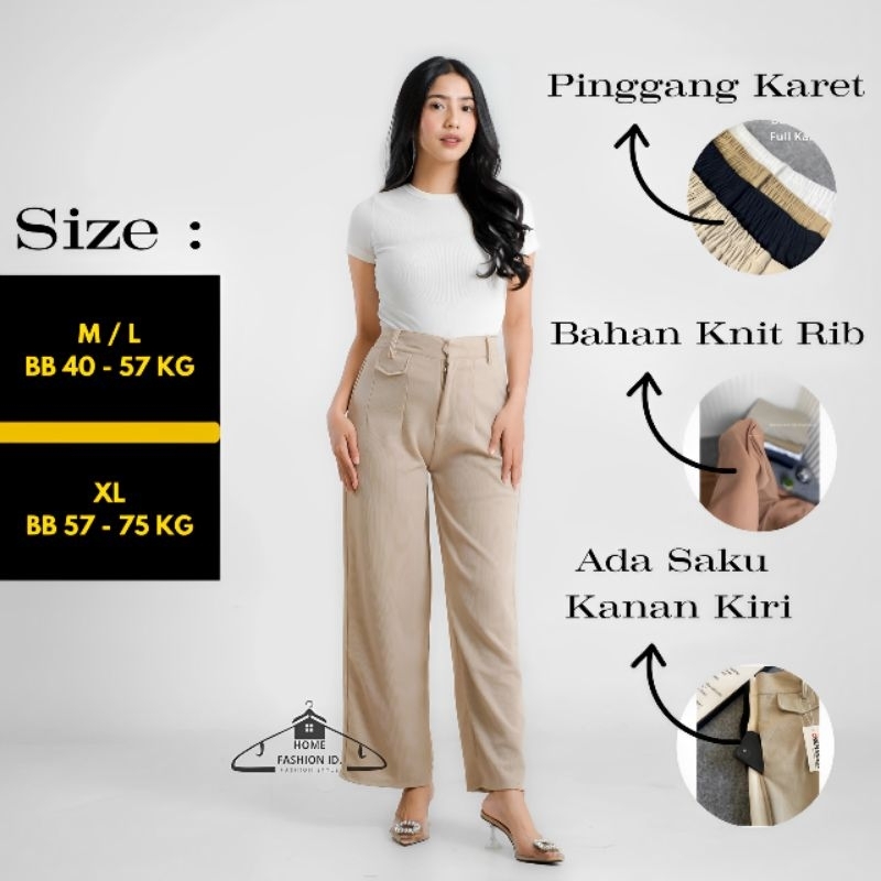 Jual ORO PANTS - Oro Pants Knit - Celana kerja - Celana Bahan Knit ...