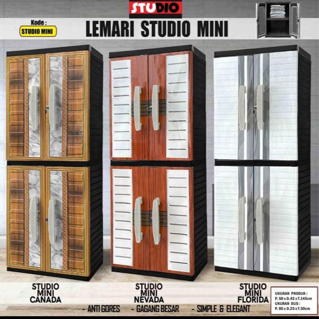 Jual Studio Mini - lemari anak 2 pintu | Lemari Pakaian Club (Kunci ...
