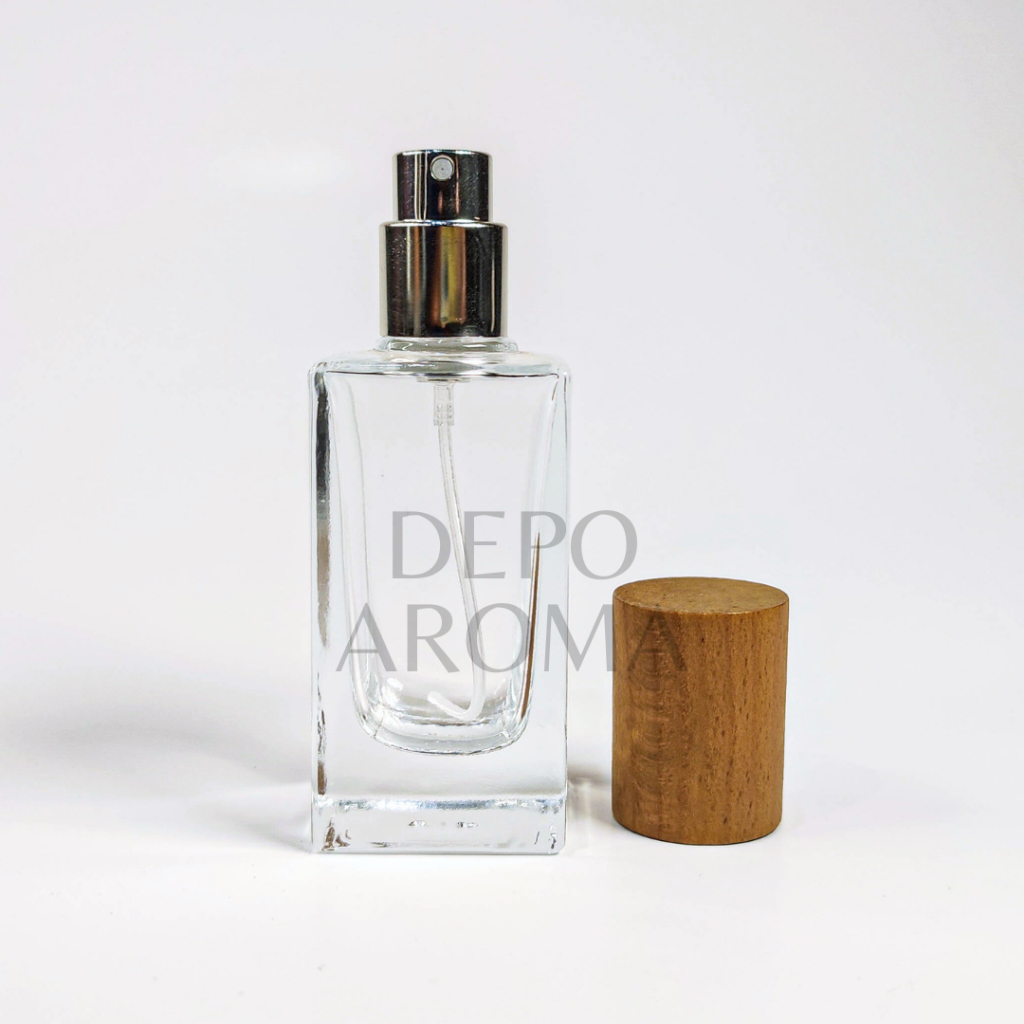 Jual [NEW ARRIVAL] Botol Parfum Kotak VIP Semi Press Tutup Kayu 30ML ...