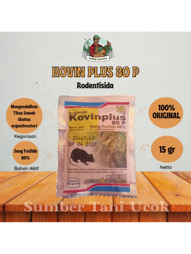 Jual RODENTISIDA || KOVIN PLUS 80 P | Shopee Indonesia