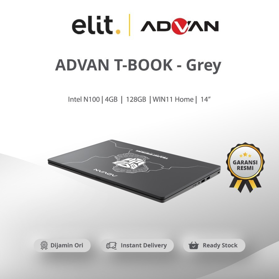 Jual Advan Laptop T BOOK Intel N100 4Gb/128GB 14" HD Free Windows 11 ...
