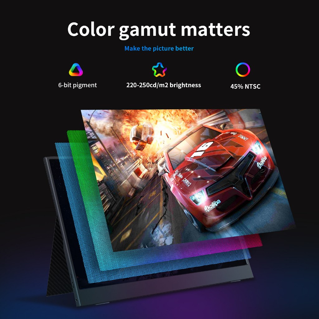 Jual 【Garansi 3 Tahun】Rantoper Monitor Portabel Sentuh 15,6 Inci 1080P ...