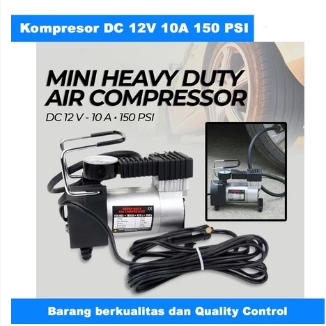 Jual Paket Compressor Mini Listrik Portable pompa angin Ban motor Mobil ...