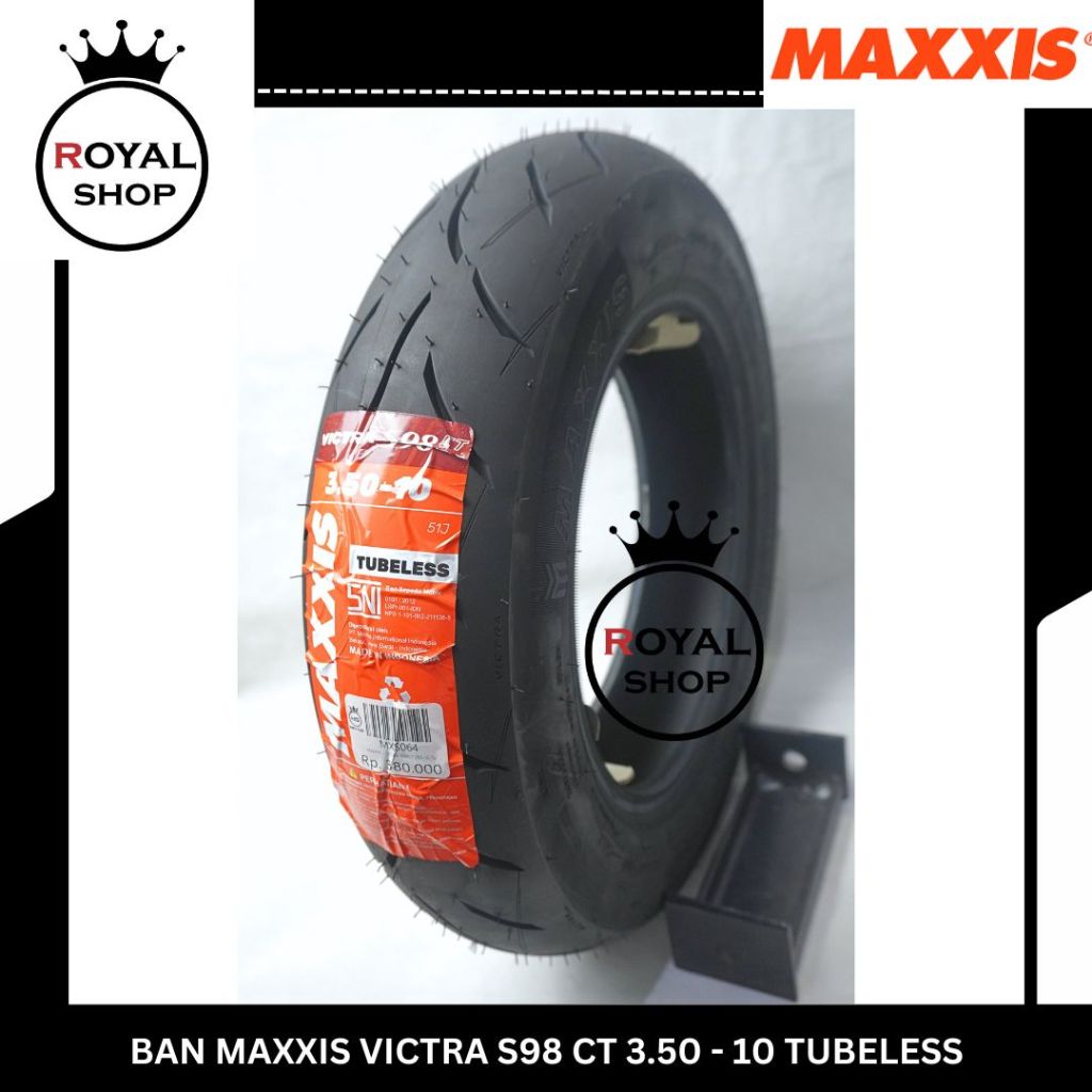 Jual BAN VESPA KLASIK MAXXIS VICTRA S98 CT 3.50 - 10 RING 10 TUBELESS ...