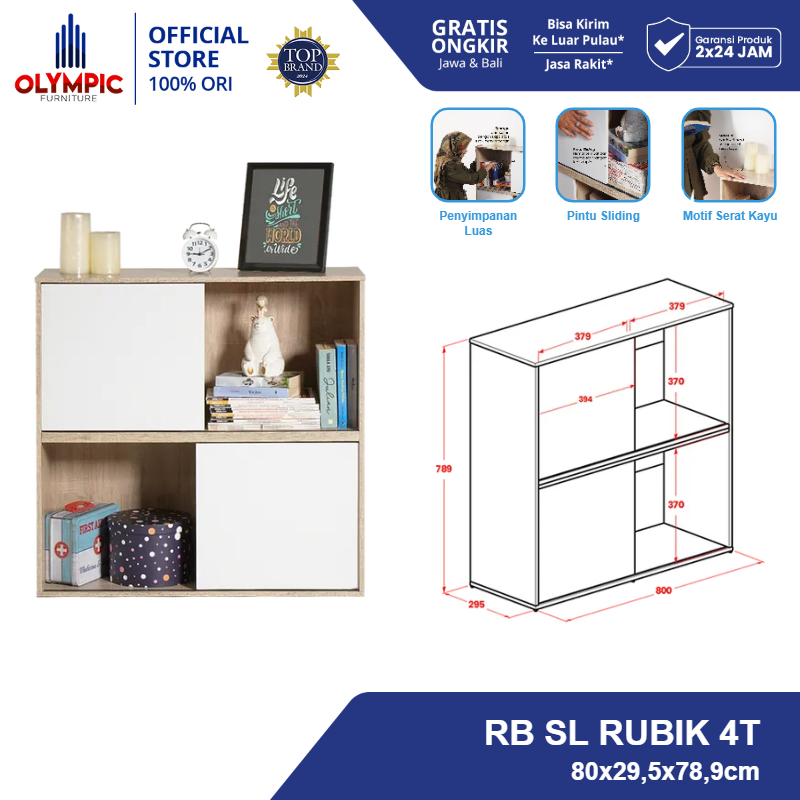 Jual Olympic Rak Buku Sliding / Rak Serbaguna / Rak Penyimpanan / Rak ...