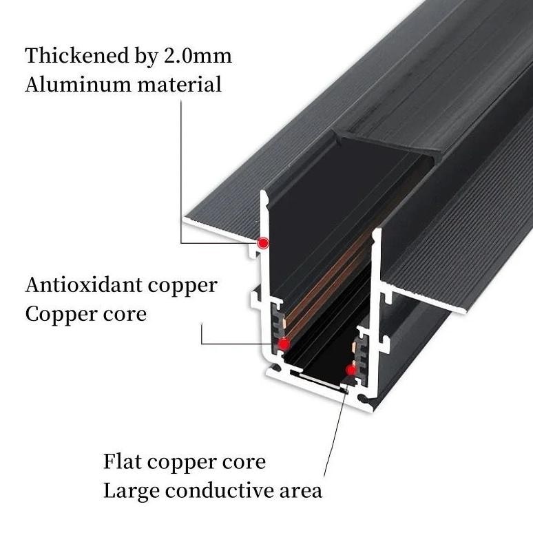 Jual rell magnetic LED Magnetic Track Rell TrackLight Magnetic Outbow ...