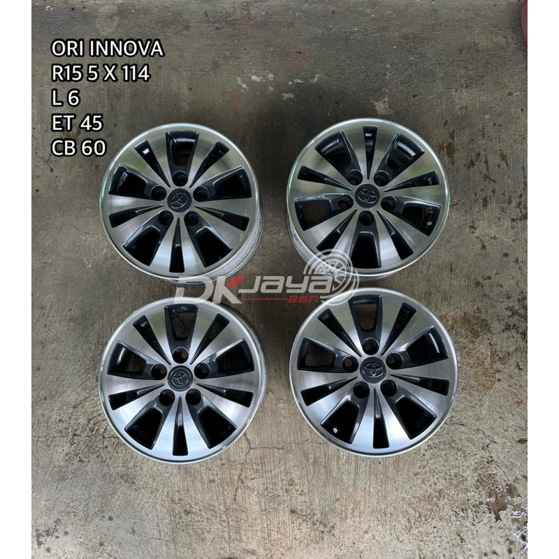 Jual VELG ORI INNOVA R15 5x114 (HARGA UNTUK 4PCS VELG) | Shopee Indonesia