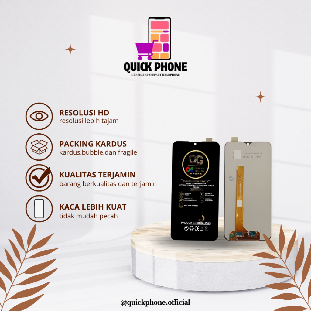 Jual LCD VIVO Y91C BLACK OG SUPER 6.2" ( Free Lem & Obeng set ...