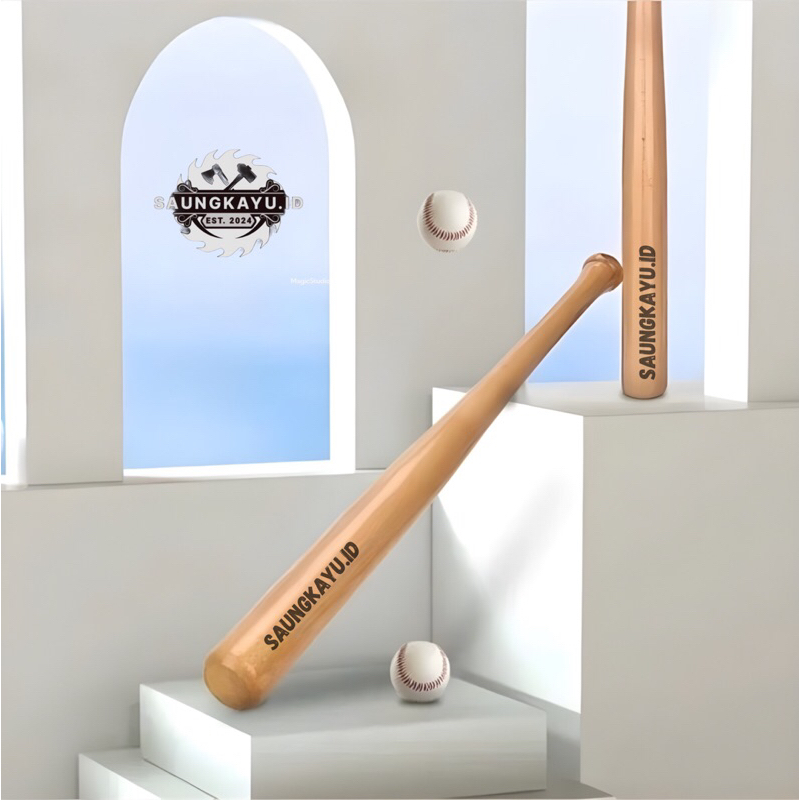 Jual Tongkat Baseball Kayu Solid Stik Bisbol Stick Bat Bisbol Softbal ...