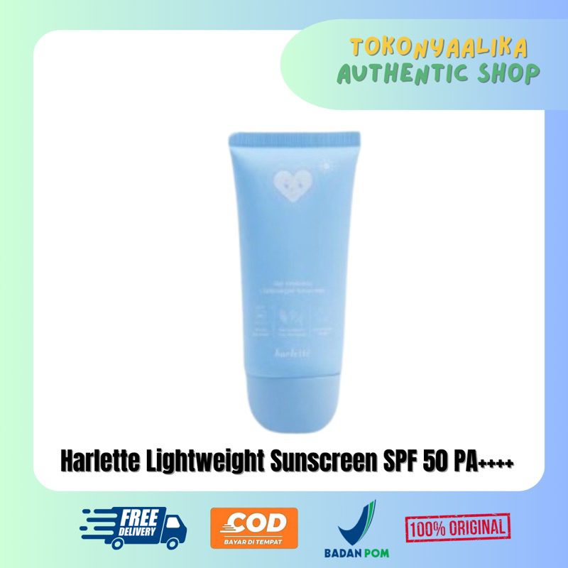 Jual Harlette Oat Probiotic Lightweight Sunscreen SPF 50 PA ...