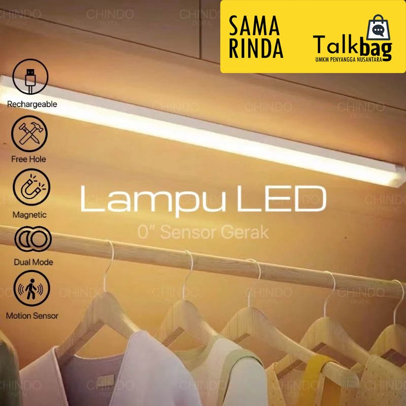 Jual Lampu LED Sensor Gerak Motion Sensor Lampu Tempel Stick Panjang ...