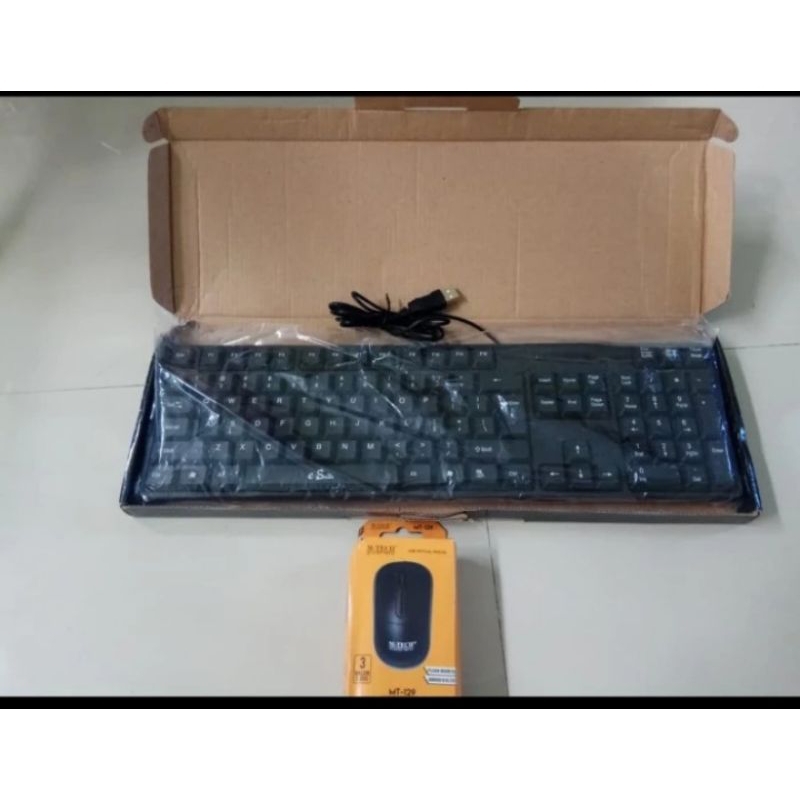 Jual Paket Murah Keyboard Mouse M-Tech Empuk Buat Kantor Rumah | Shopee ...