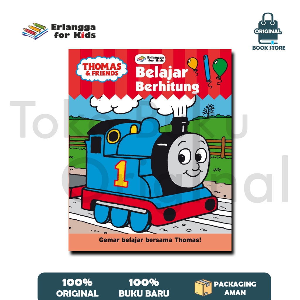 Jual BUKU CERITA ANAK THOMAS & FRIENDS: BELAJAR BERHITUNG - ERLANGGA | Shopee Indonesia