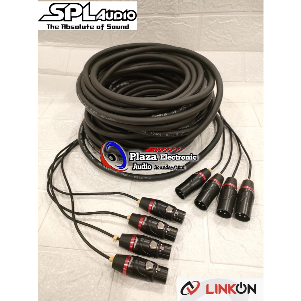 Jual Kabel Snake 4Ch Jek SPL AUDIO Panjang 20 Meter | Shopee Indonesia