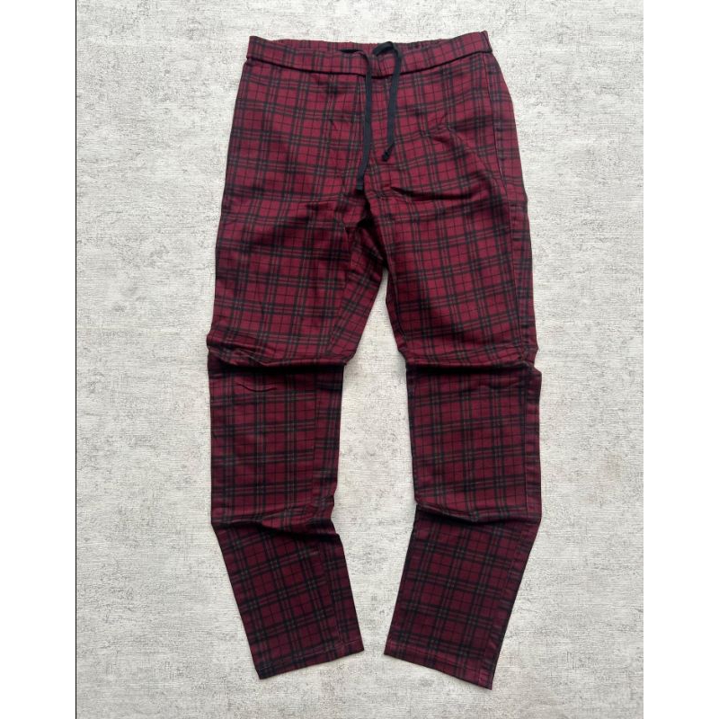Jual Uniqlo Pants Tartan (red) | Shopee Indonesia