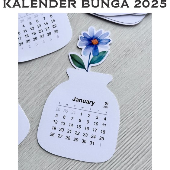 Jual Kalender Bunga 2025 Motif Kalender Bunga 2025 Motif 1- Kalender ...
