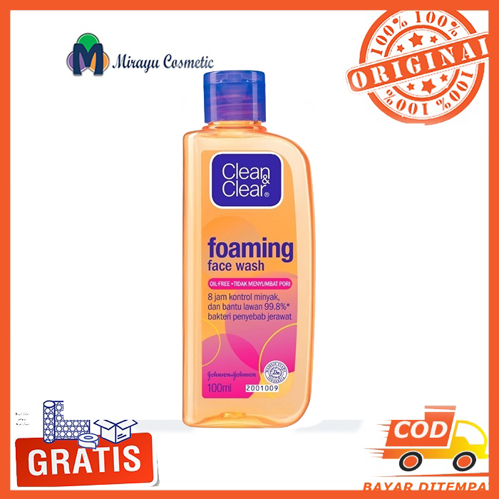 Jual Clean & Clear Foaming Face Wash 100ml Clean & Clear Oil Control ...