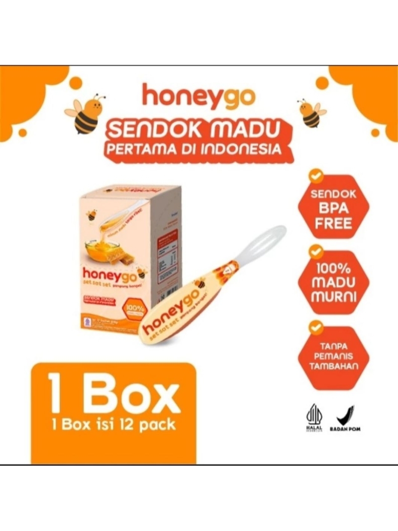 Jual honeygo madu murni kemasan sendok 1 pak (isi 12 pcs) | Shopee Indonesia