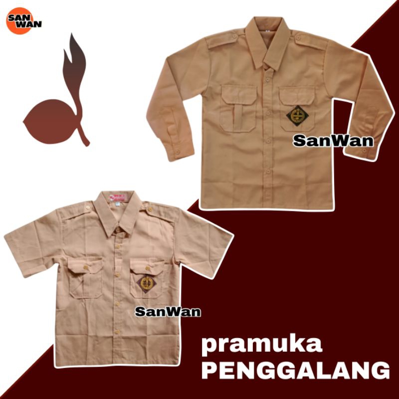 Jual Baju Pramuka Penggalang Putri Seragam Sekolah SD Lengan Panjang Pendek | Shopee Indonesia
