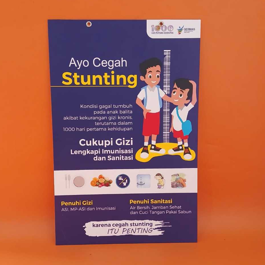 Jual Hard Poster A3 Ayo Cegah Stunting - Poster Gantung Cegah Stunting ...