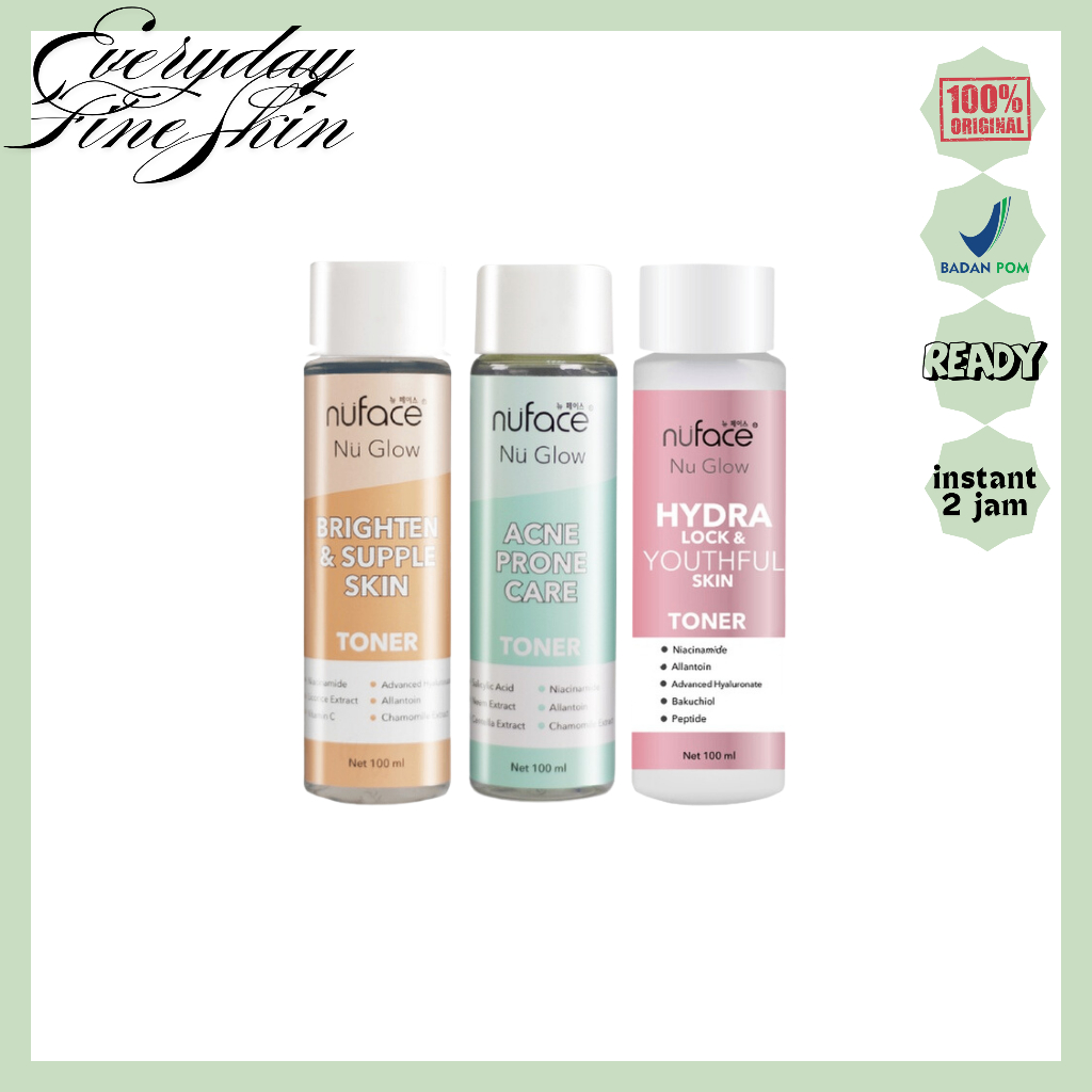 Jual NUFACE Nu Glow Toner Series Acne Prone | Brighten | Hydra Youthful ...