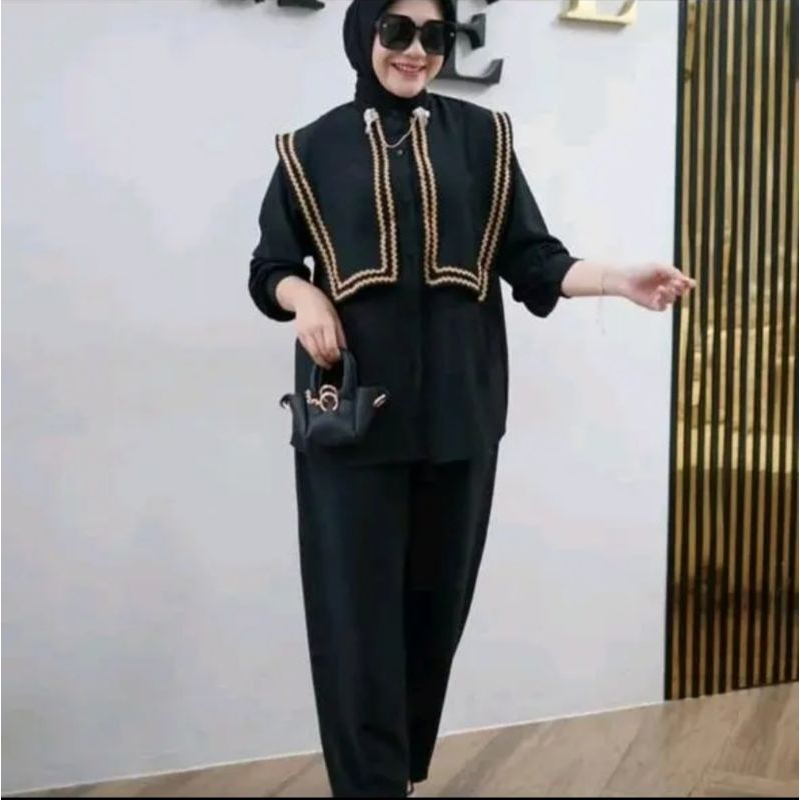 Jual ONE SET ATIKA RENDA WANITA TERBARU KEKINIAN BAHAN CRINGKLE AIRFLOW ...