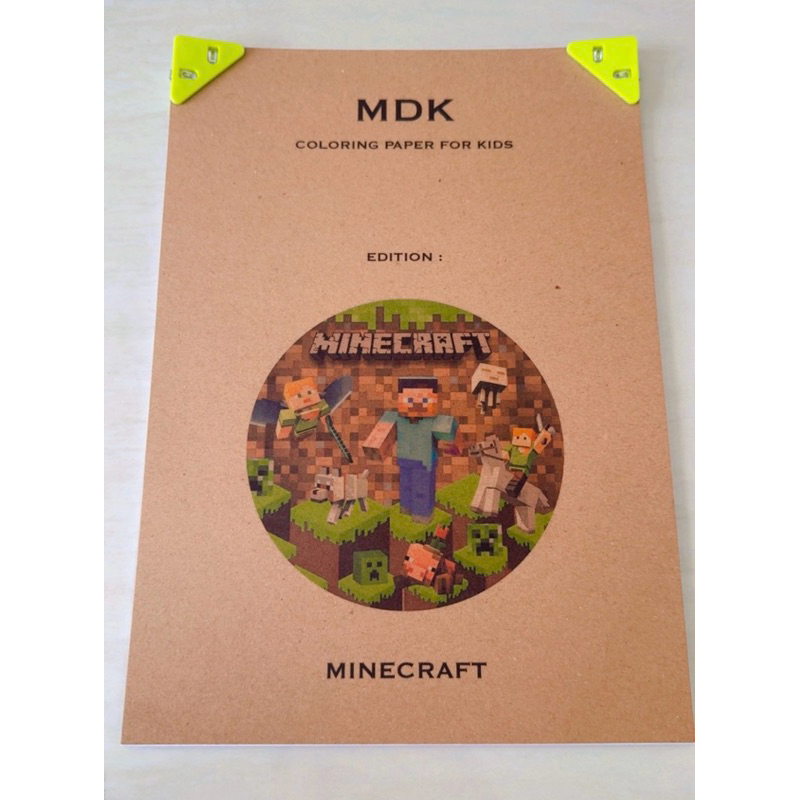 Jual MDK PAKET Kertas Mewarnai MANILA TEBAL tema MINECRAFT isi 15 ...