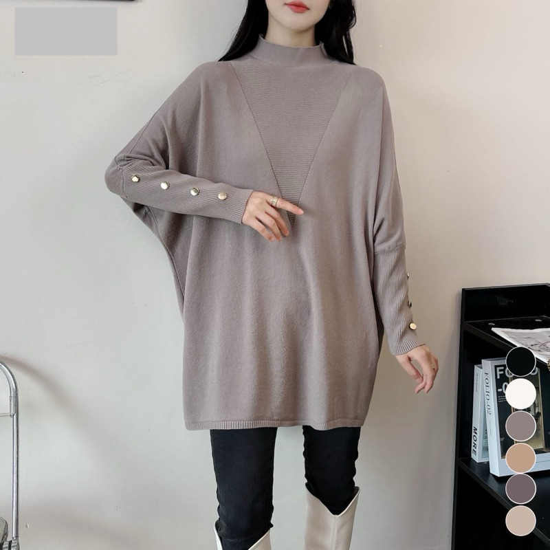 Jual Oversize Batwing Sweater // Atasan Wanita Model Batwing Knit ...