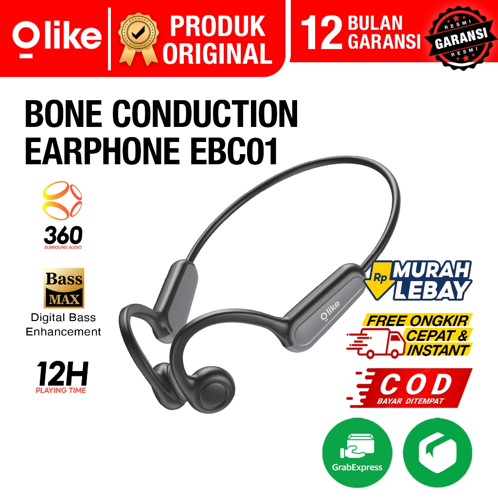 Jual Olike EBC01 | GARANSI RESMI | Bone Conduction Wireless Headset ...