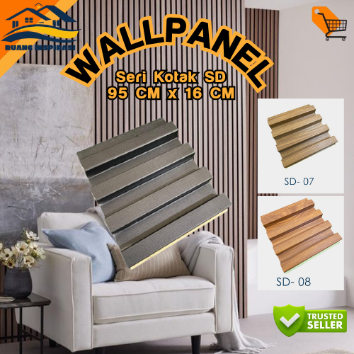 Jual WPC WALLPANEL WOOD PANEL WPC PVC UKURAN 95CMX16CM HIGH QUALITY ...