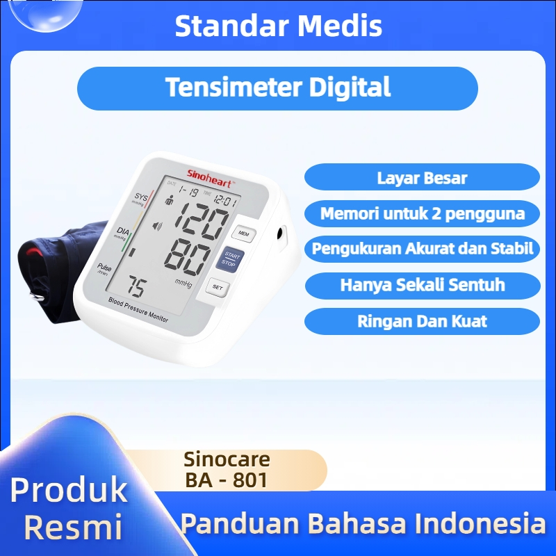 Jual Alat Cek Tensi Darah Digital Otomatis Tensimeter Alat Tensi Darah ...