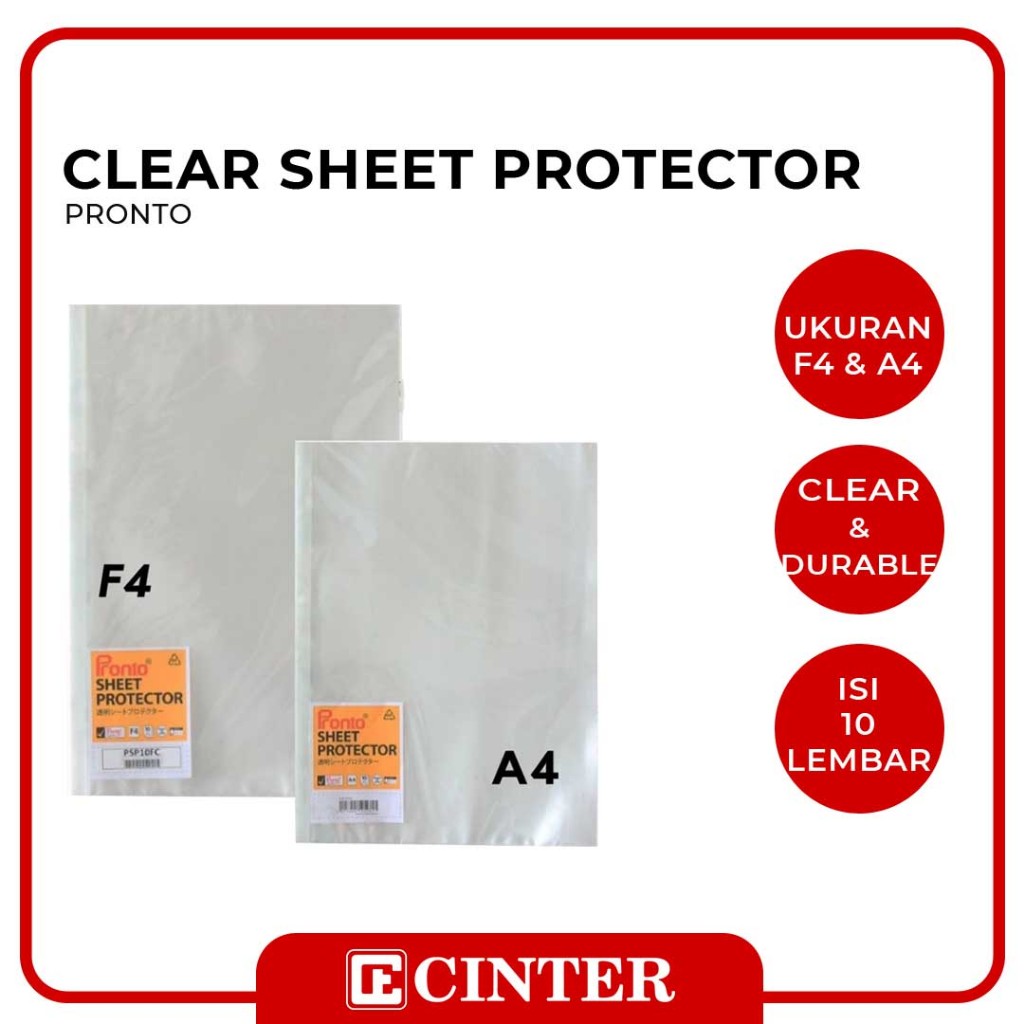 Jual PRONTO - PELINDUNG DOKUMEN / PLASTIK PEMBUNGKUS DOKUMEN / SHEET ...