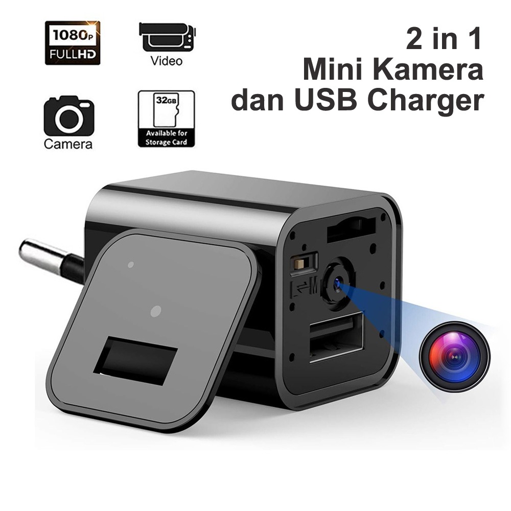 Jual M1 USB charger Kamera Mini CCTV 1080P Perekam Video dan Voice ...