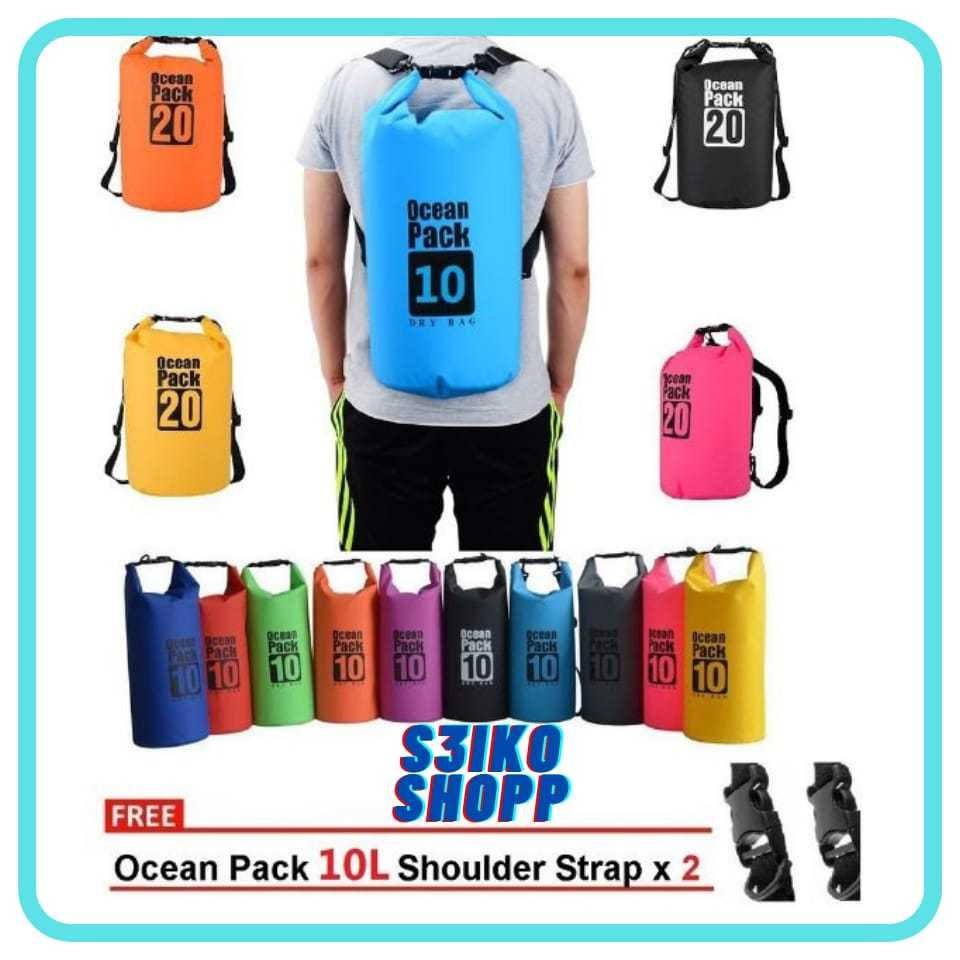 Jual Dry bag Ocean Pack 10L,15L dan 20L Tas Anti Air Waterproof Dry Bag Cocok Olahraga Outdoor ...