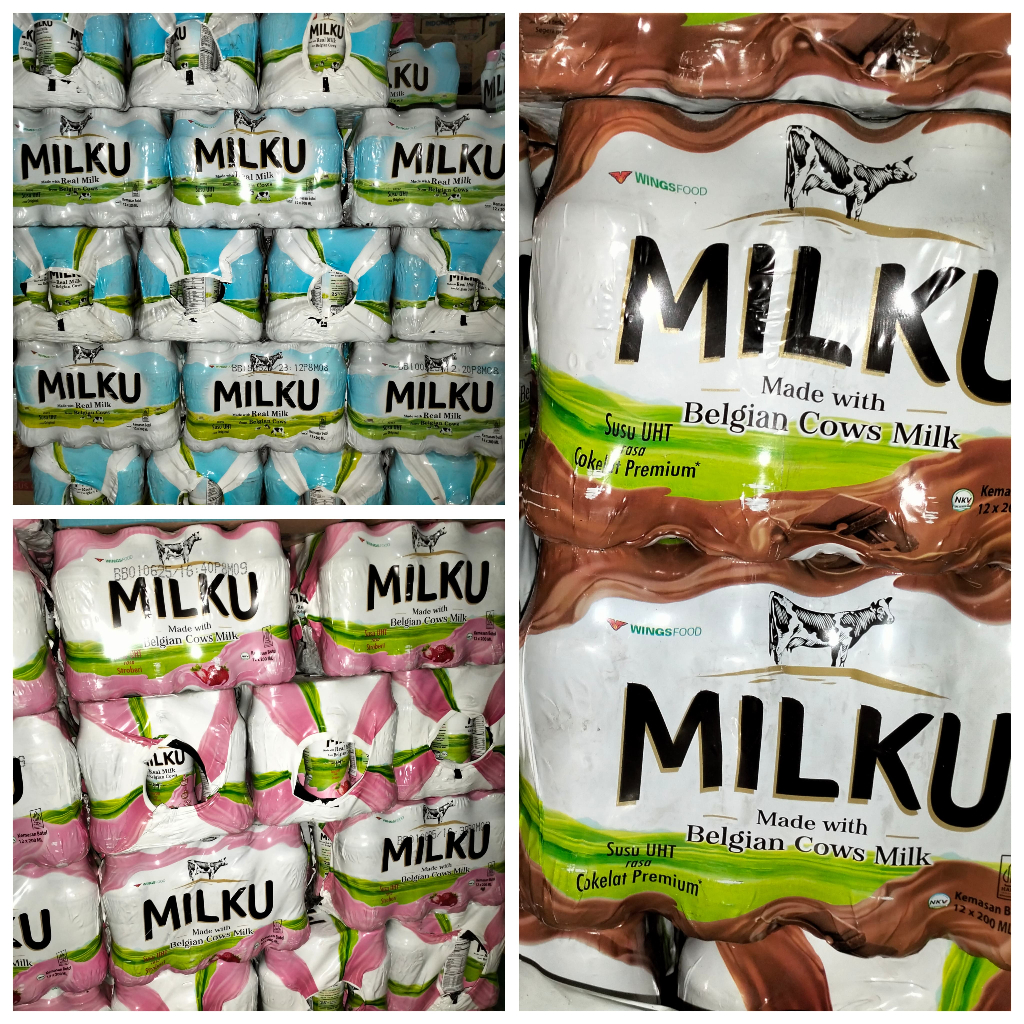 Jual Susu Milku Uht 200 ml ( 1 Slop isi 12 Botol ) | Shopee Indonesia