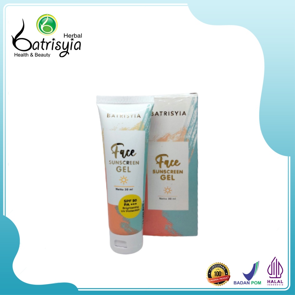 Jual Batrisyia Herbal Face Sunscreen Gel Spf 50 PA +++ Sunblok ...