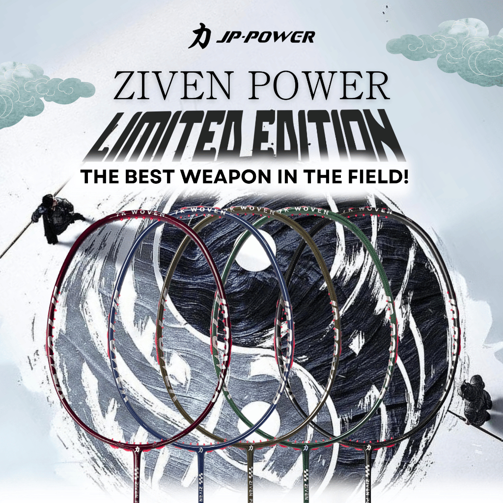 Jual JP POWER Raket Badminton Ziven Power Full Carbon Woven 7K Limited ...