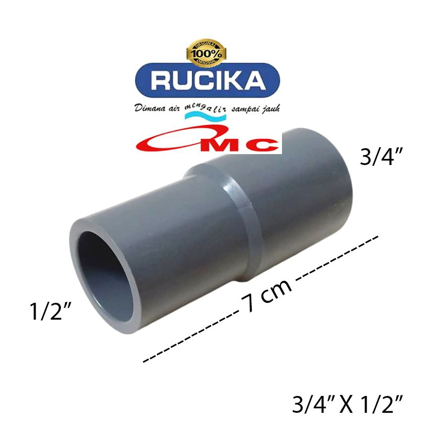 Jual RUCIKA Vlok Sock V sok Reducing Socket Reducer Sock PVC Aw Tebal 3 ...