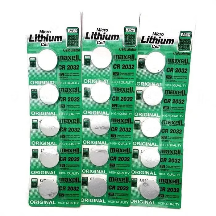 Jual BATERAI CR2032 BIRU LITHIUM 3V BATTERY KANCING KOIN CR-2032 KALKULATOR JAM TANGAN REMOTE ...