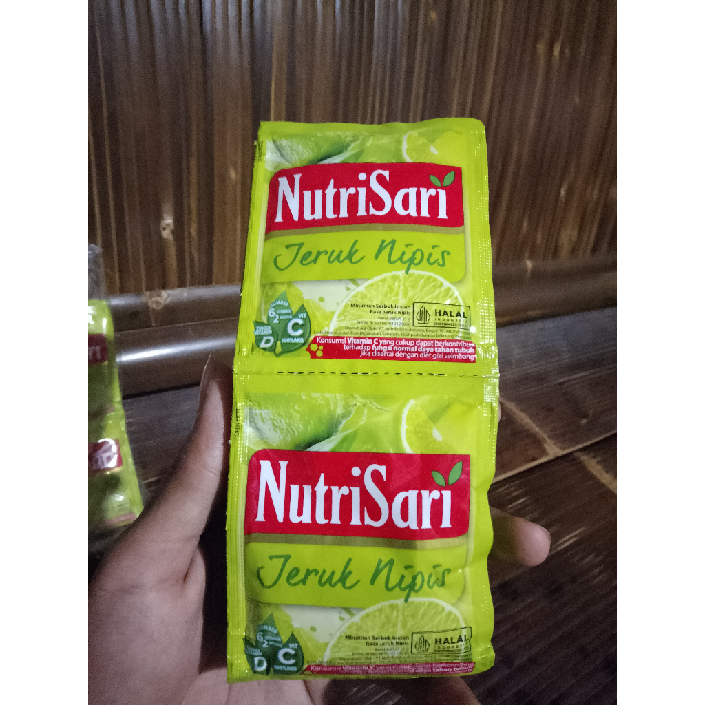 Jual Nutrisari Jeruk Nipis 1 Renceng / 10 sachet -Minuman Buah Vitamin ...