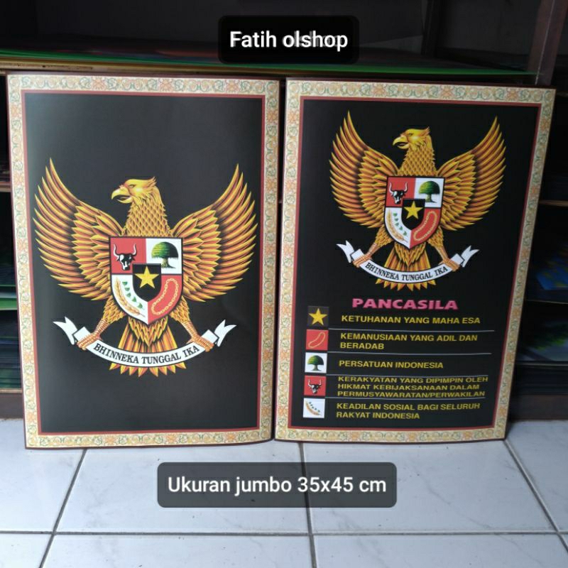 Jual POSTER GARUDA PANCASILA UKURAN JUMBO 35X45 CM | Shopee Indonesia