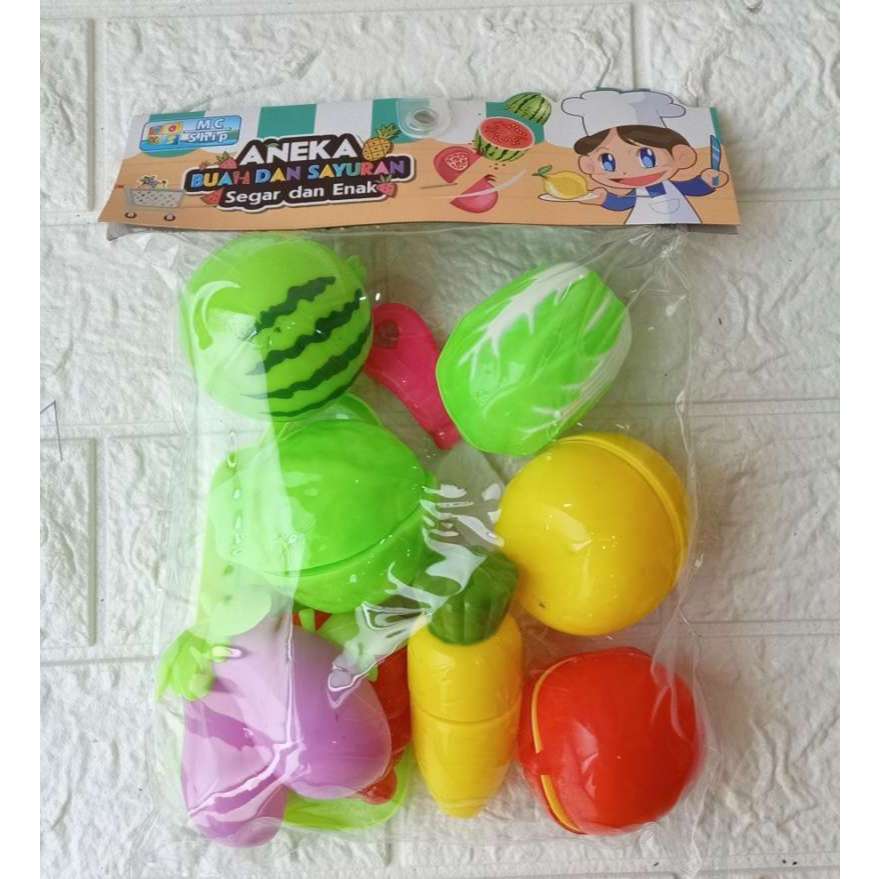 Jual PROMO MAINAN ANAK mainan edukasi anak potong buah dan sayur master ...