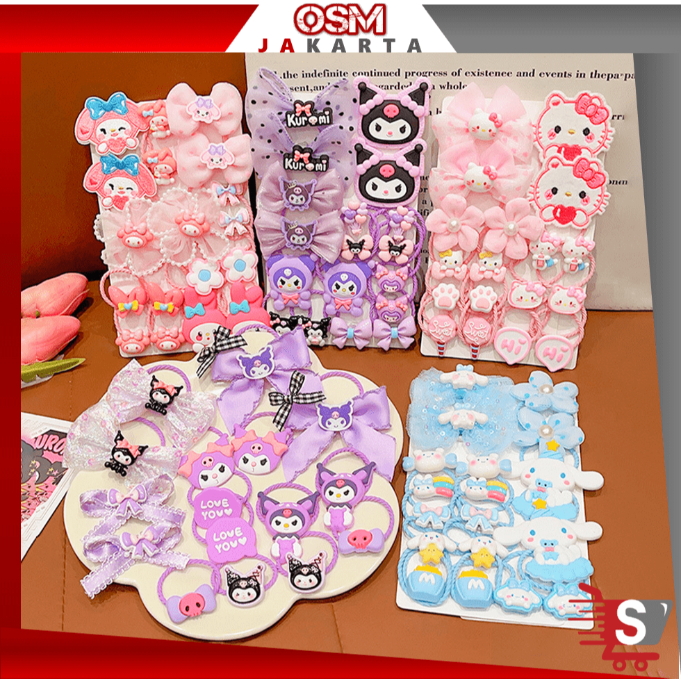 Jual OSM JKT F6440 Ikat Rambut Motif Karakter Lucu / 18 PCS Karet ...