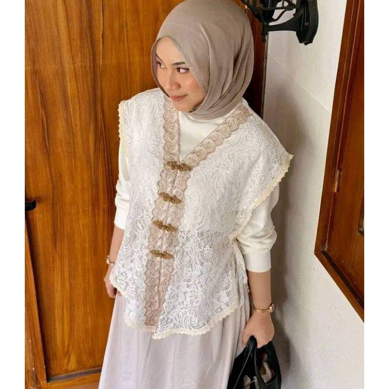 Jual OUTER Vest BRUKAT KONDANGAN simple elegant | Shopee Indonesia
