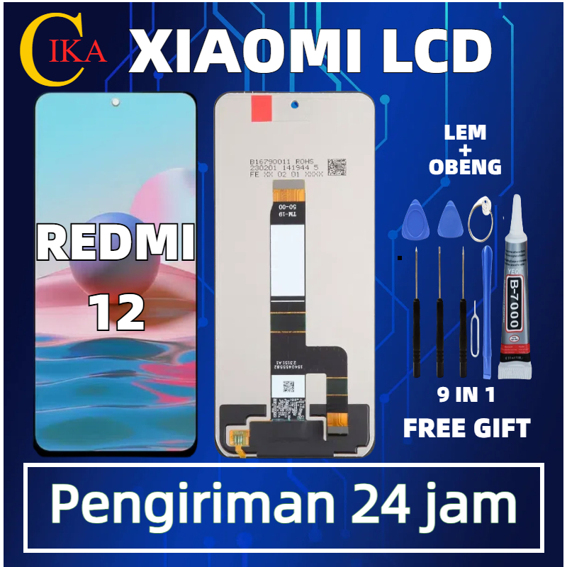 Jual LCD REDMI 12 ORIGINAL FULLSET TOUCHSCREEN LAYAR ASLI | Shopee ...
