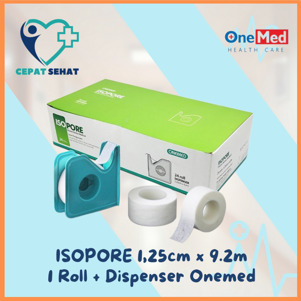 Jual ISOPORE 1,25cm x 9.2m 1 Roll + Dispenser Onemed | Shopee Indonesia