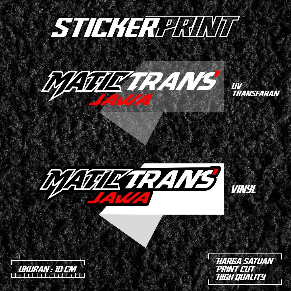 Jual Sticker Matic Trans Jawa V3 Stiker Motor Stiker Mobil Stiker Helm ...