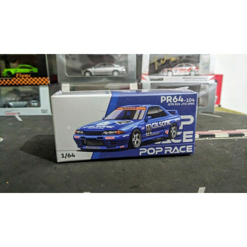 Jual Diecast PopRace Pop Race Nissan Skyline GTR R32 JTC 1990 Calsonic ...